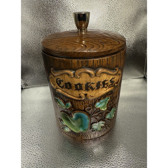 Treasure Craft | Kitchen | Vintage Treasure Craft Woodgrain Barrel ...